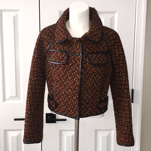 Magaschoni | Jackets & Coats | Orangebrown Magaschoni Collection Wool ...